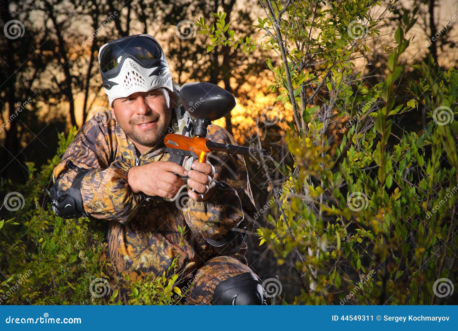 Paintball player stock image. Image of target, adults - 44549311