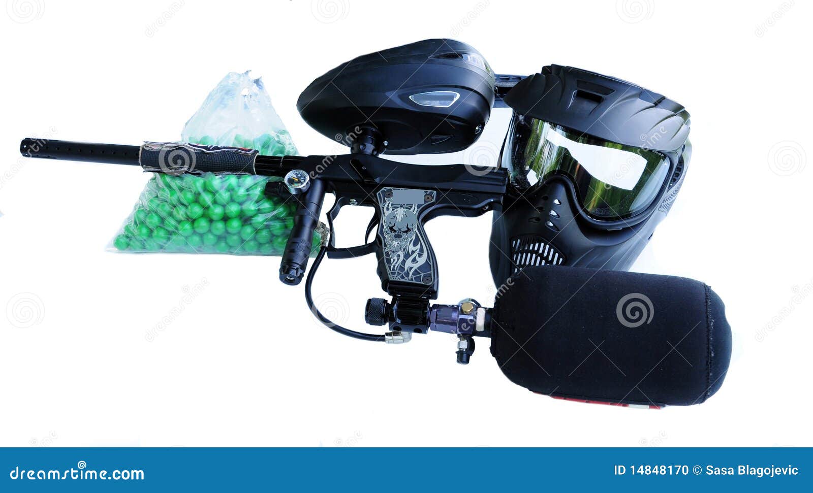 Paintball Rifle stock photo. Image of players, sports - 14848170