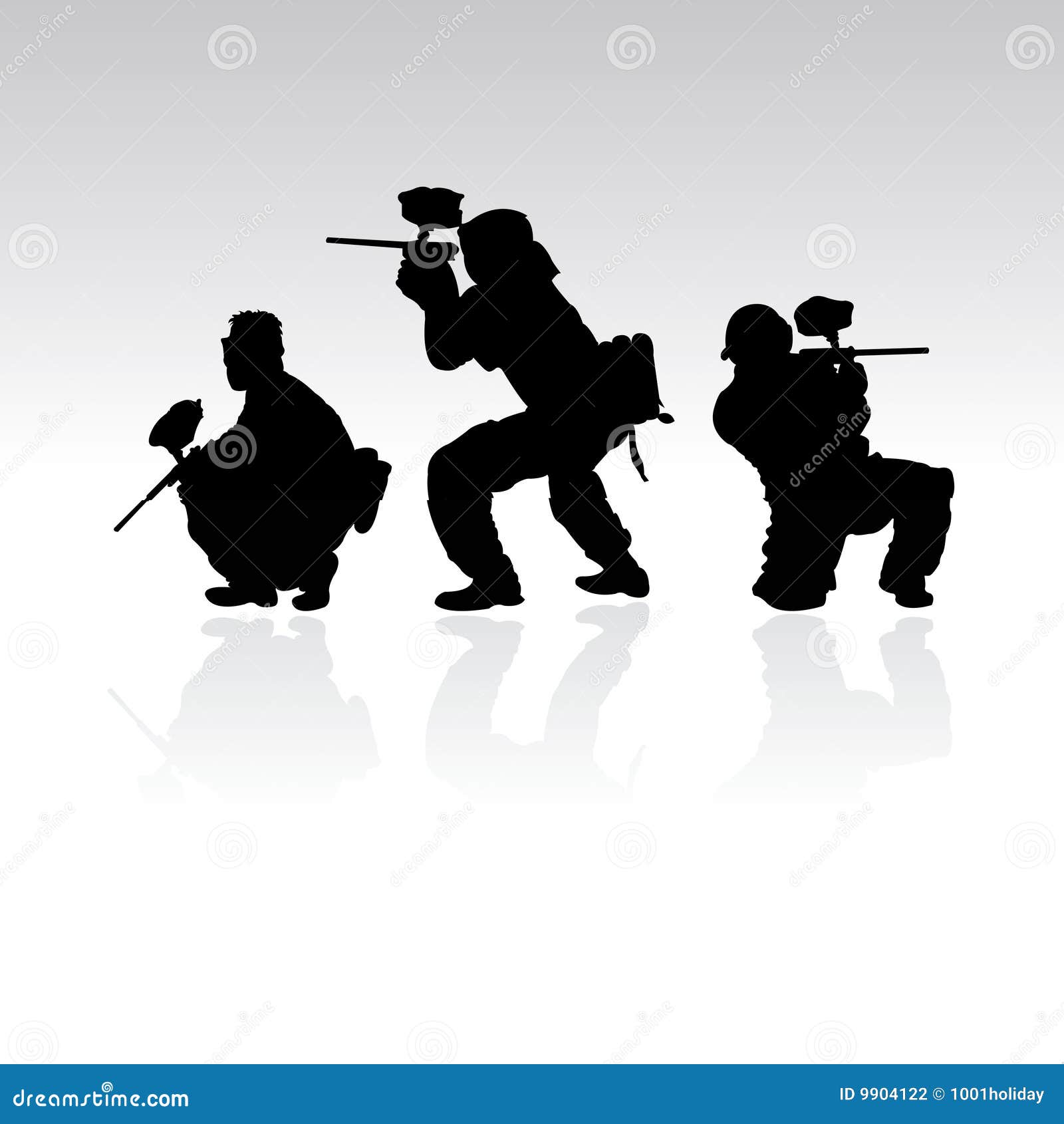 Paintball Silhouette Vector Silhouette Stickman Paintball Vector Art