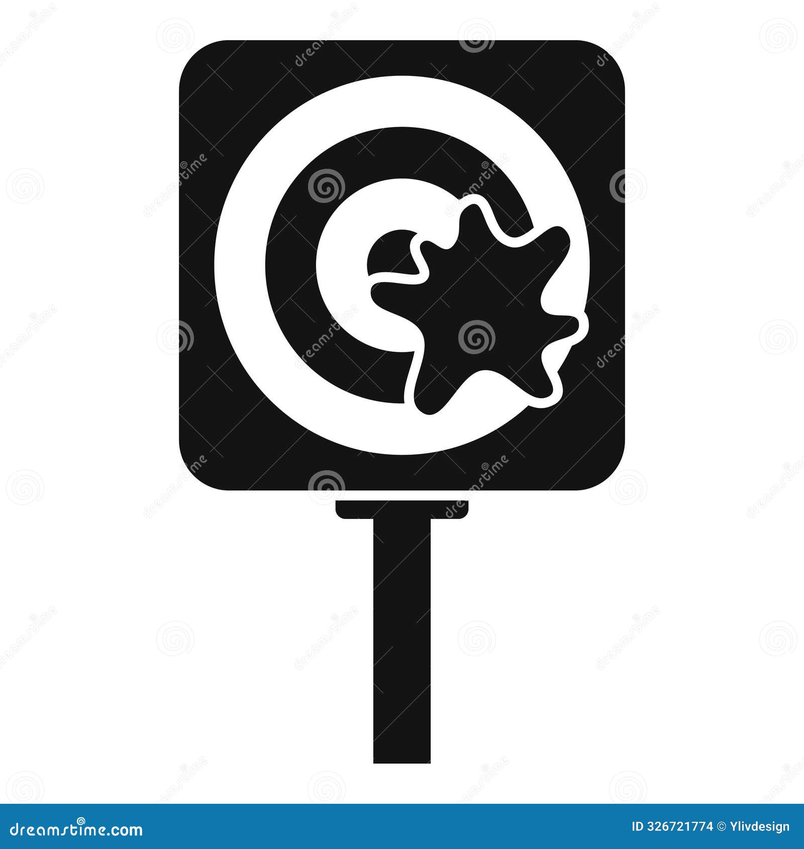 Paintball Target with Paint Splatter Icon Simple Style Stock Vector ...