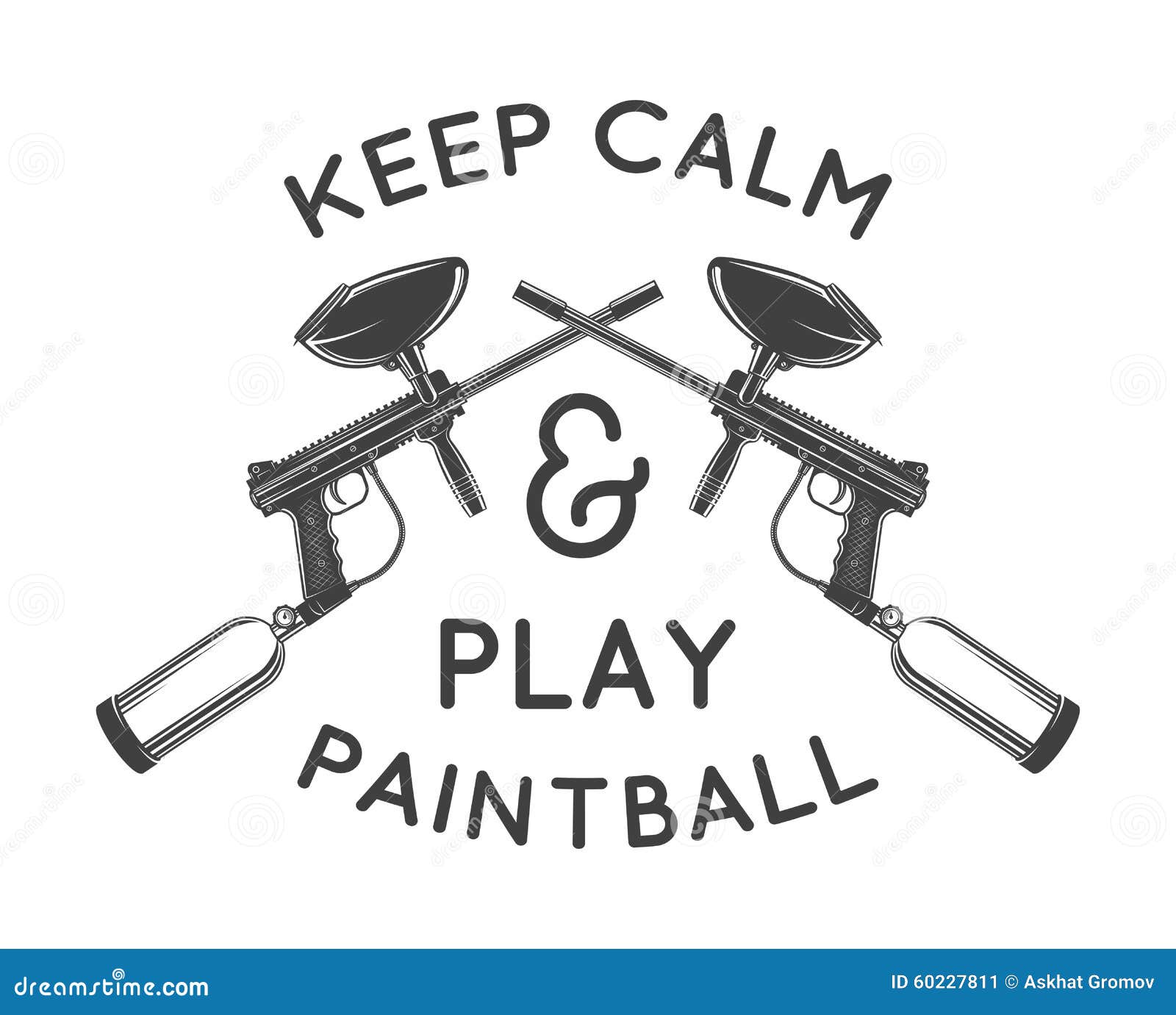 Paintball Template. Paintballing Poster Design Stock Vector ...