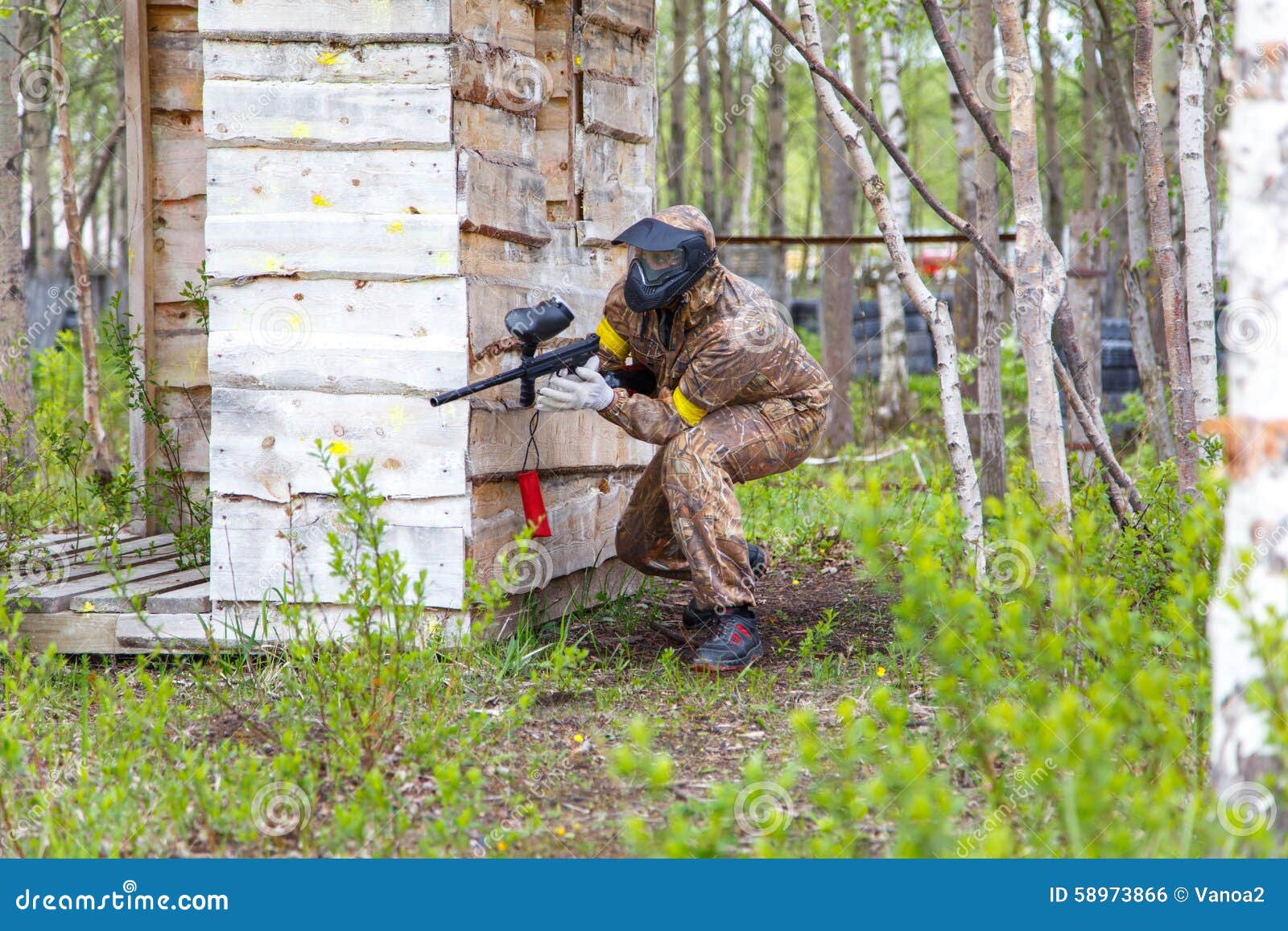 Paintball training stock photo. Image of training, careful - 58973866