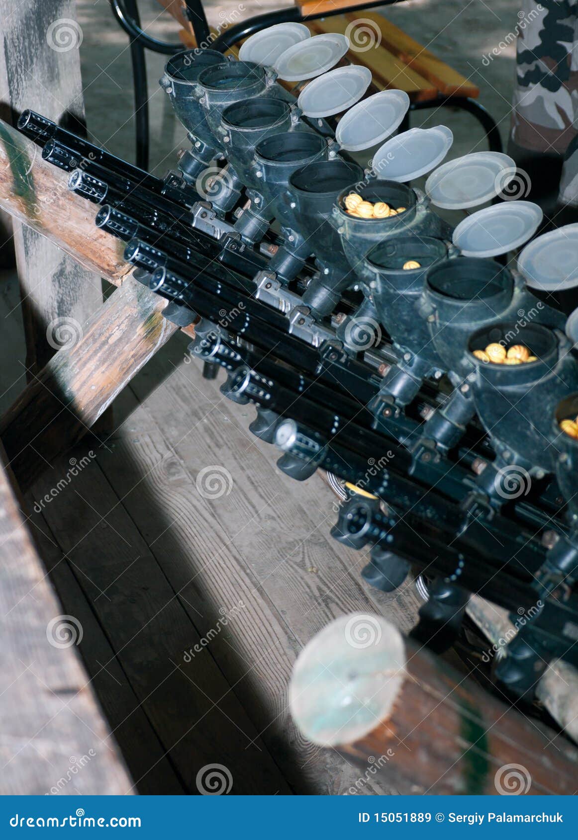 Paintball weapons stock image. Image of sniper, games - 15051889