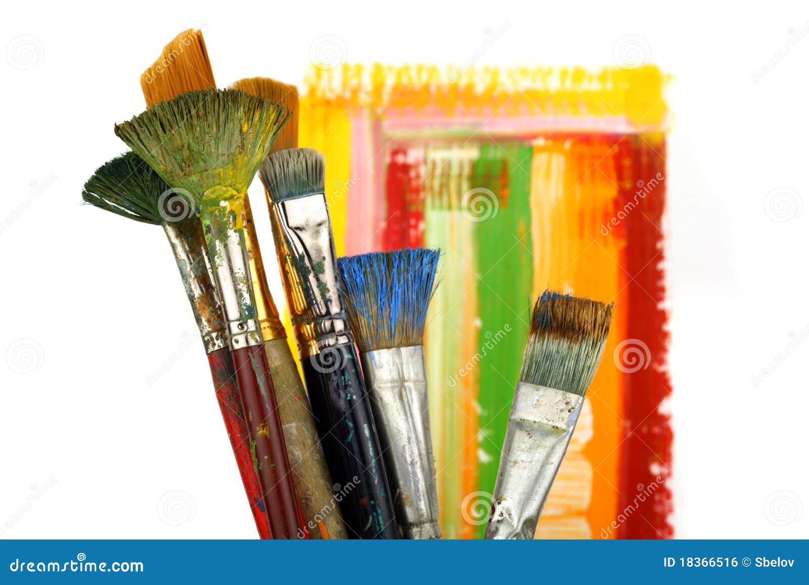 Paintbrush stock photo. Image of change, colorful, bristle - 18366516