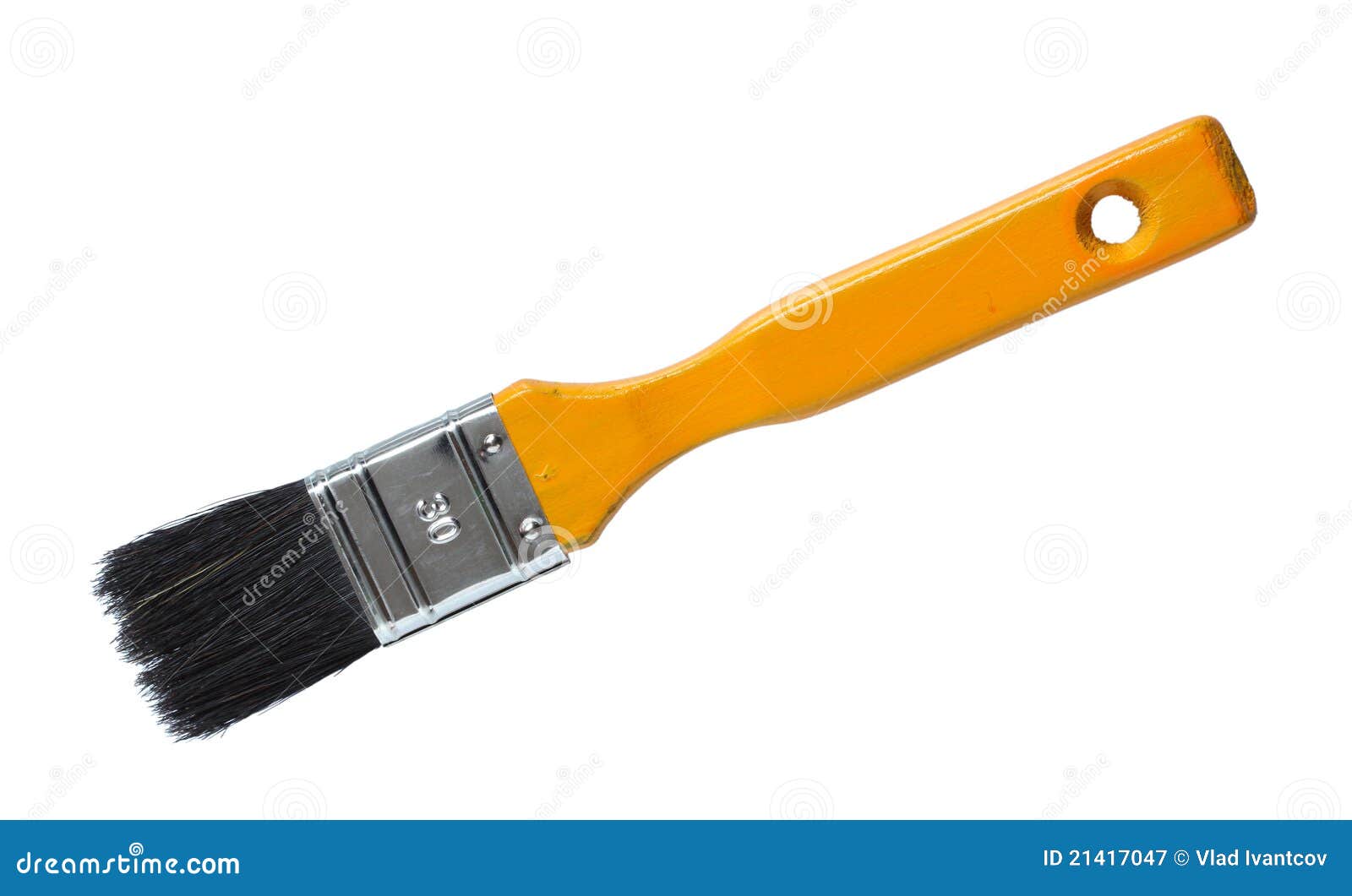 Paintbrush. stock image. Image of wooden, isolated, object - 21417047