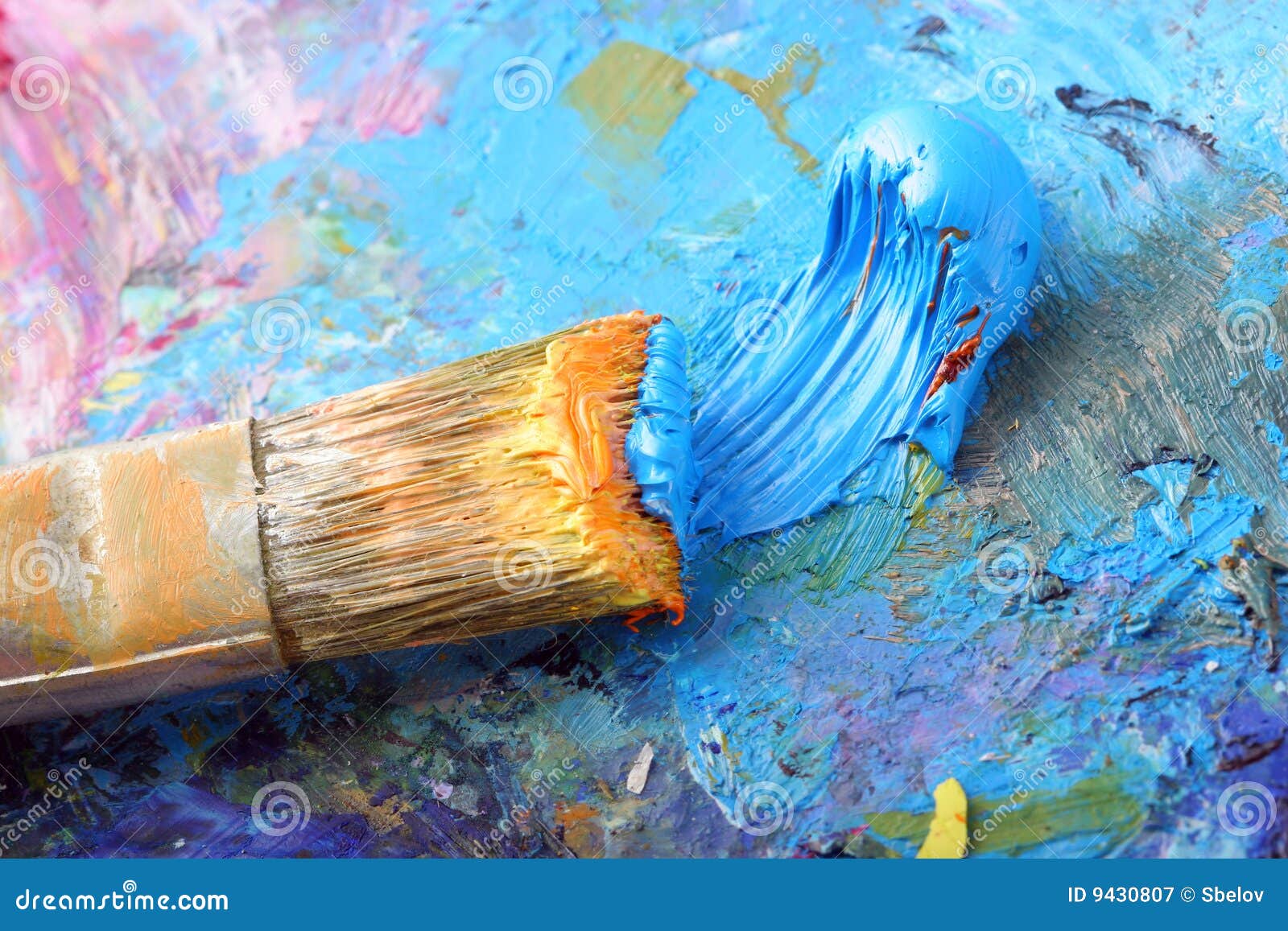 Paintbrush stock image. Image of painter, creativity, paint - 9430807