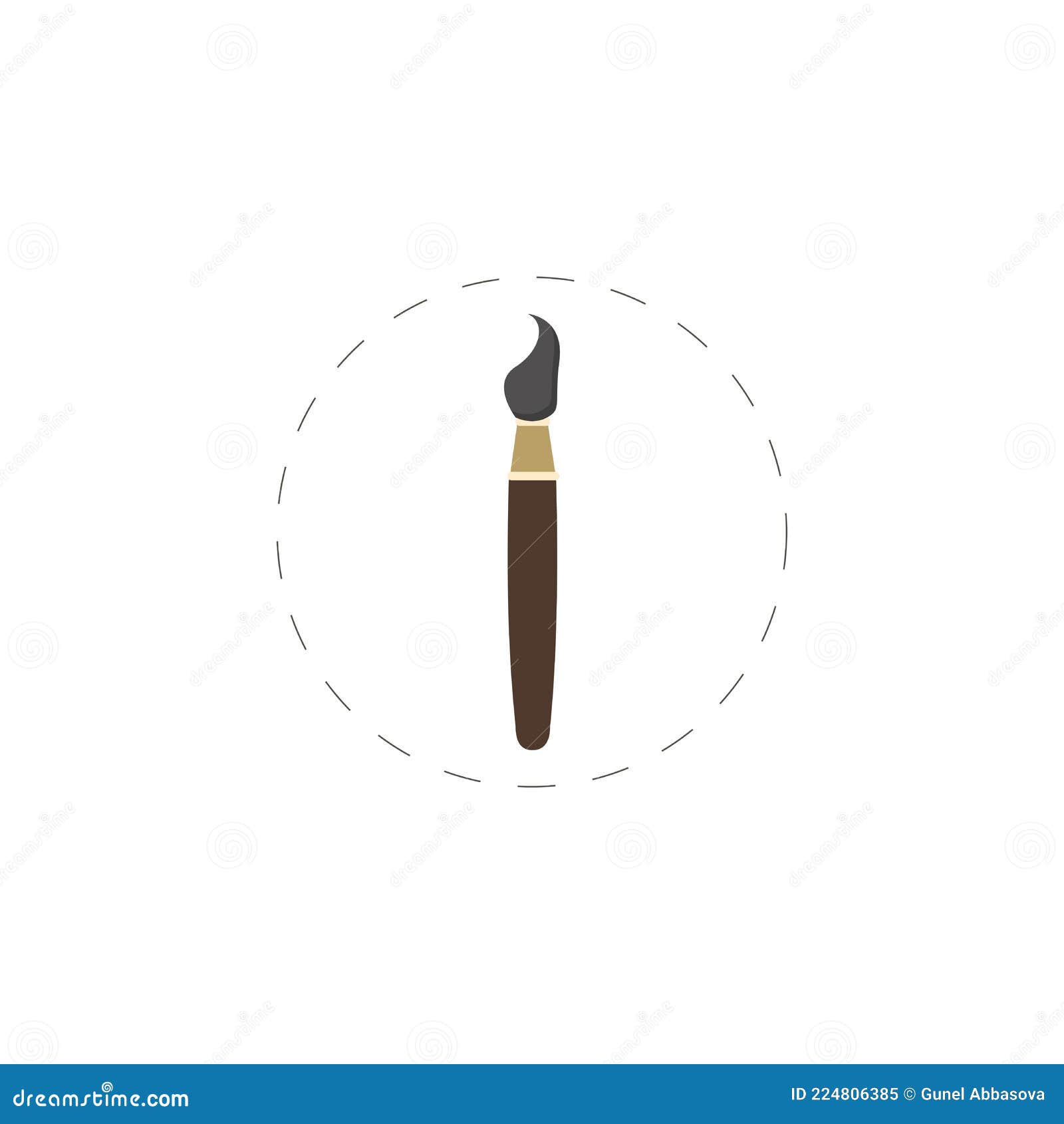 Paintbrush Clipart. Paintbrush Isolated Flat Vector Clipart ...