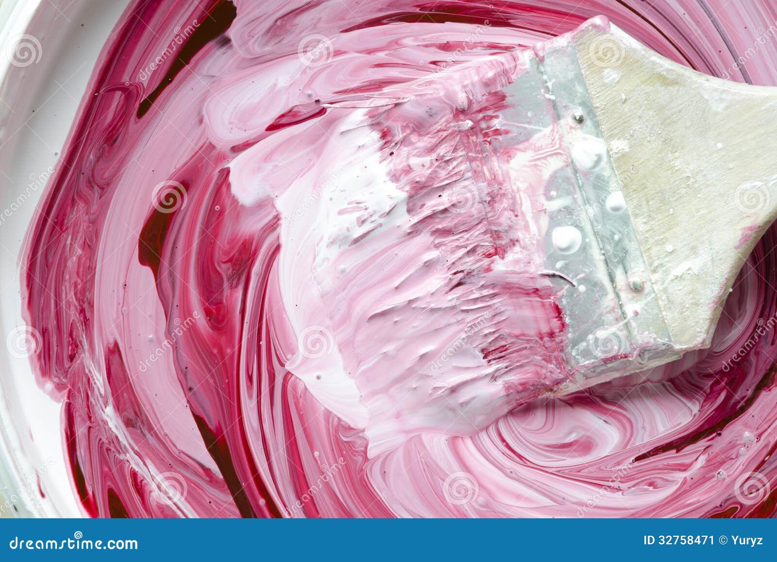 Paintbrush in color stock image. Image of pink, background - 32758471