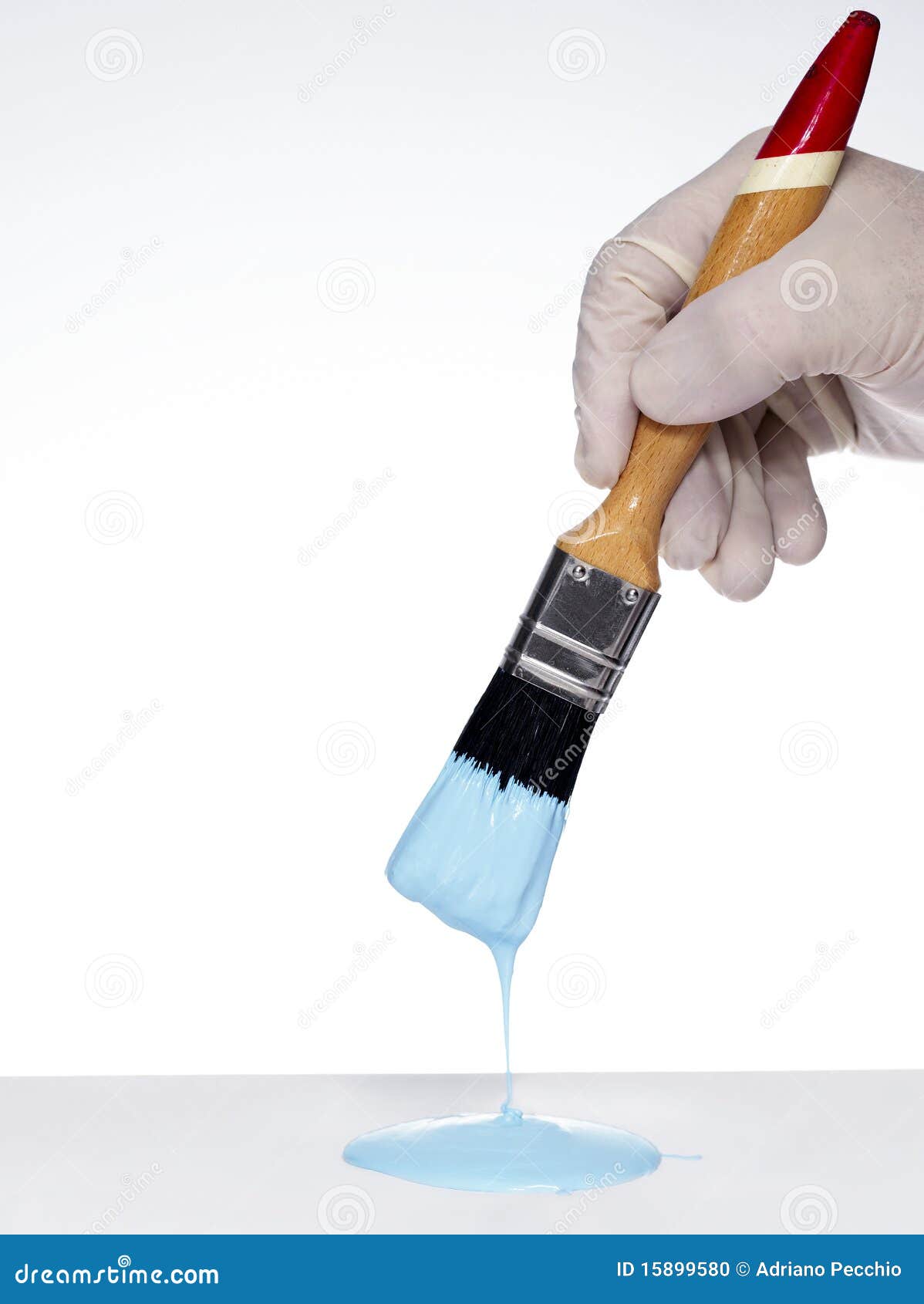 Paintbrush Dripping with Black Bristles Stock Photo - Image of abstract ...