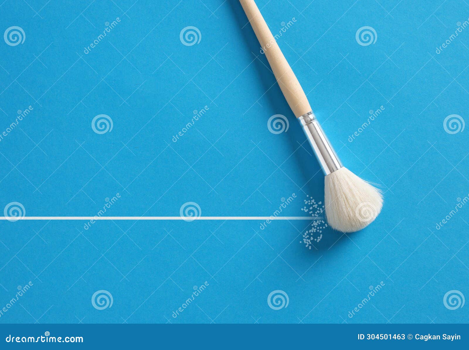 Paintbrush Erasing a Line. To Delete, Reform, Correct or Repair Stock ...