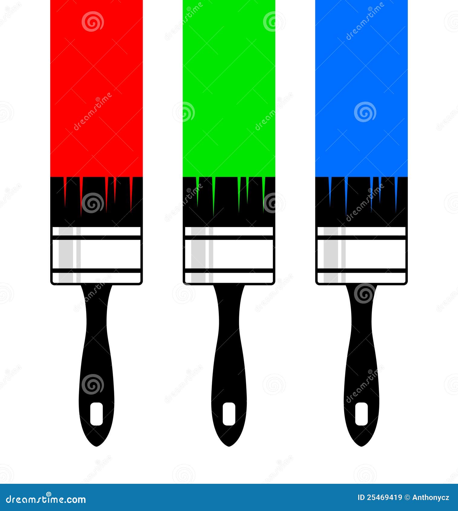 Paintbrush icon stock vector. Illustration of work, hobby - 25469419