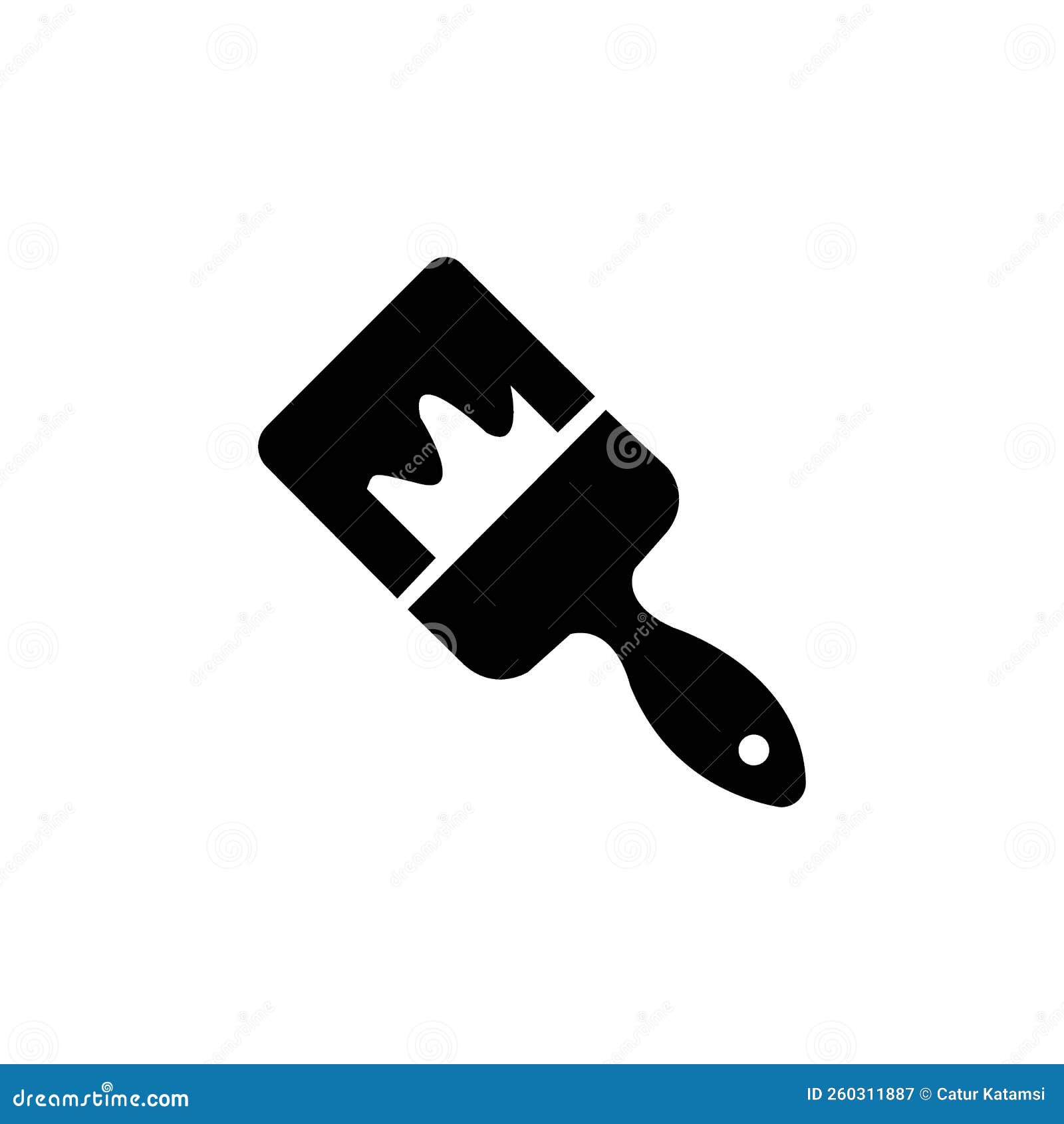 Paintbrush Icon Logo Vector Stock Illustration - Illustration of ...