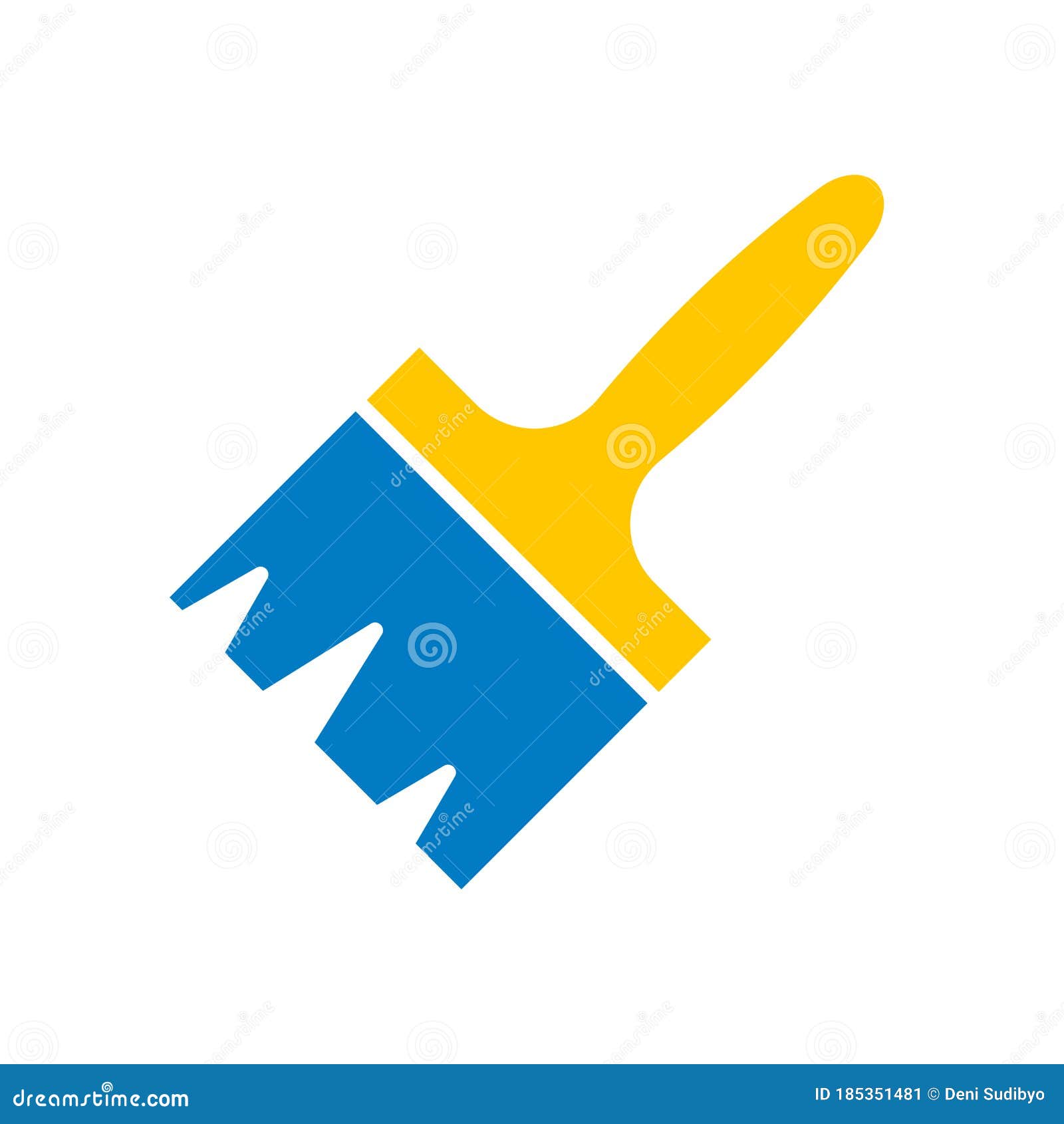 Paintbrush Icon Vector Design Templates Stock Vector - Illustration of ...