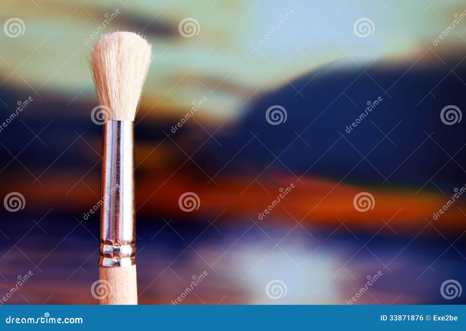 Paintbrush stock photo. Image of abstract, bristle, artistic - 33871876