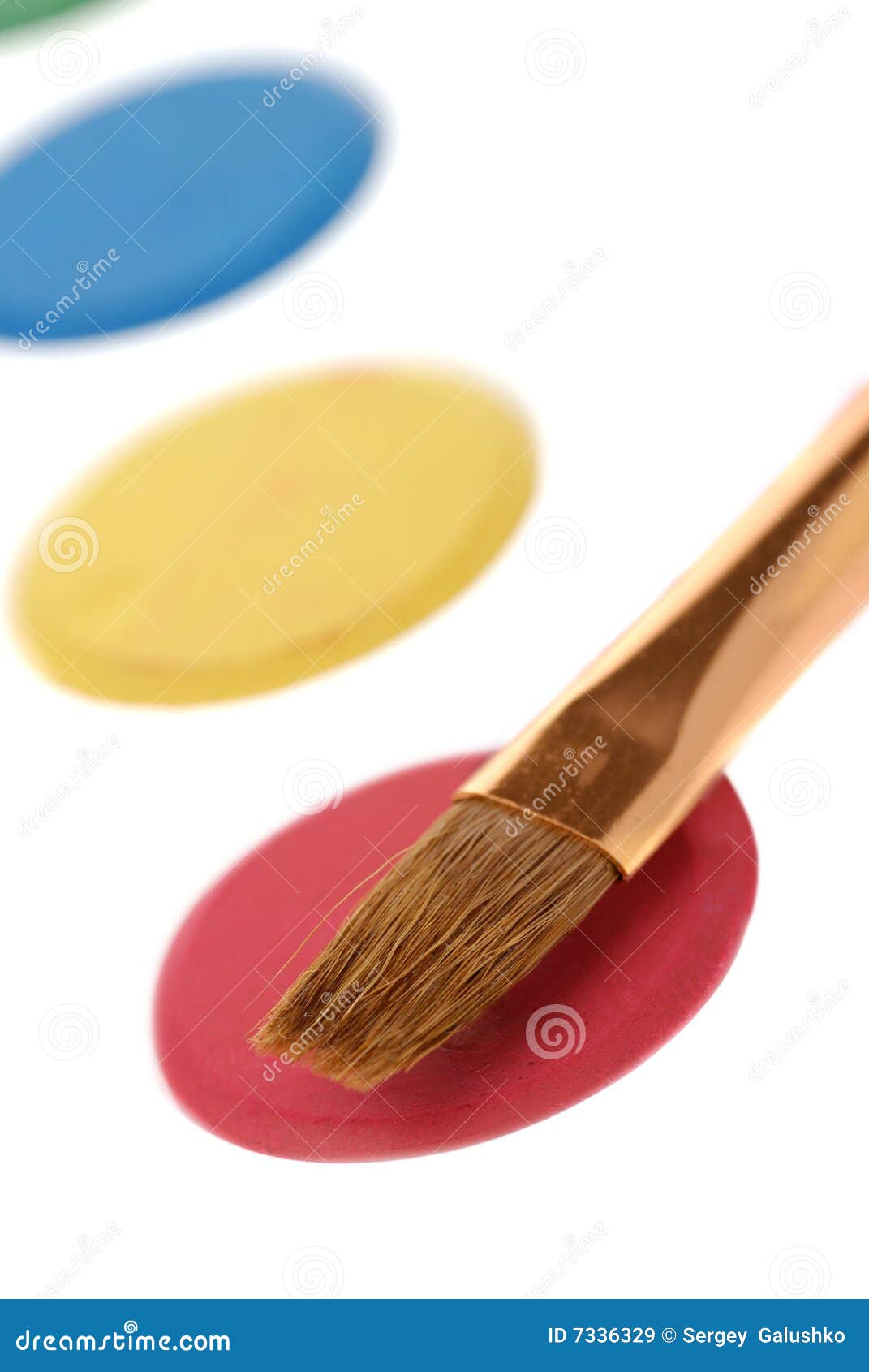 Paintbrush and paint stock image. Image of hobbies, object - 7336329
