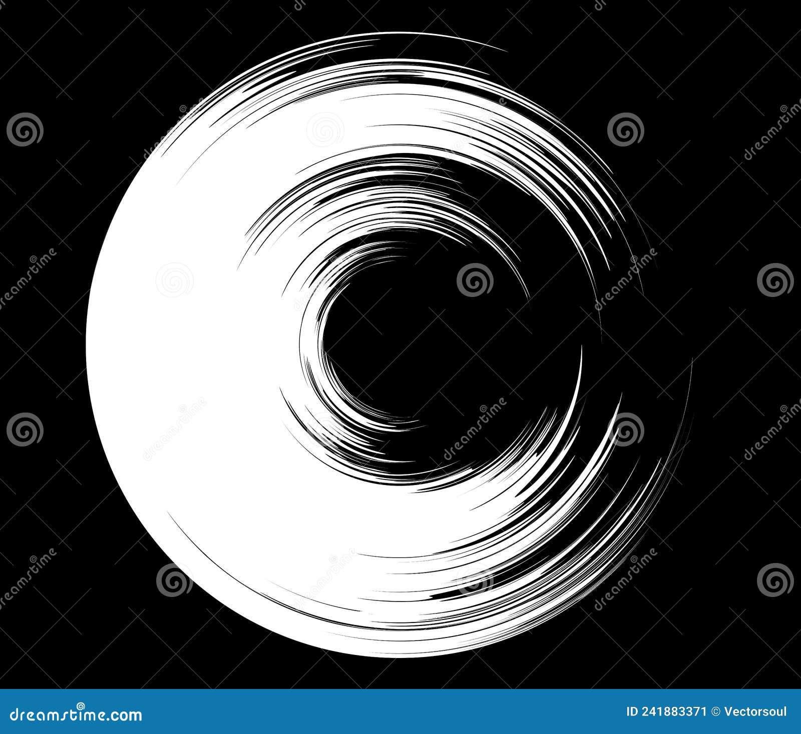 Paintbrush, Paint Stroke Circle Element Stock Vector - Illustration of ...