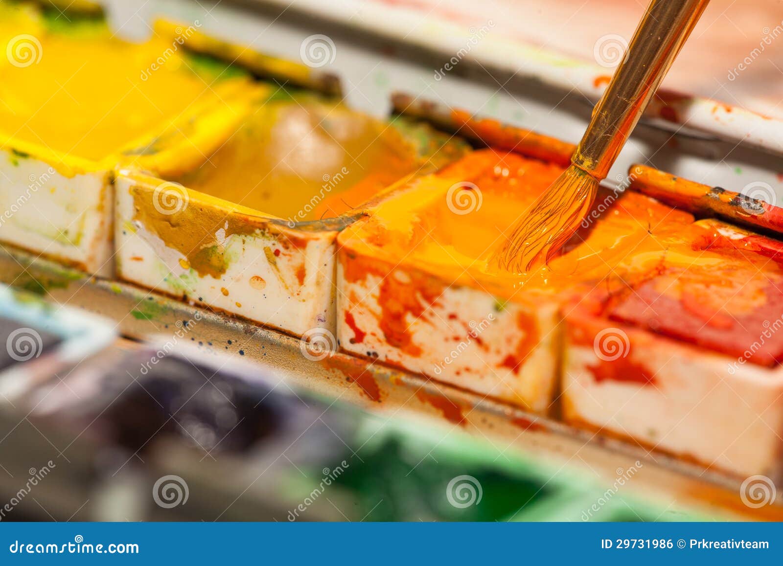 Paintbox stock photo. Image of atelier, design, coloring - 29731986