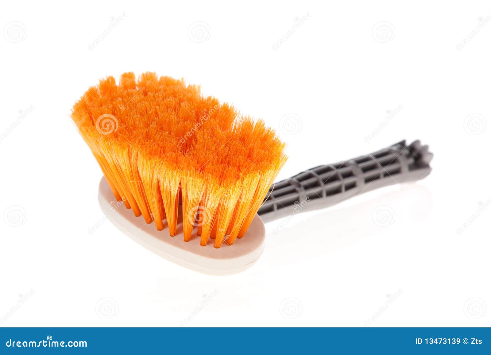 Paintbrush or Small Broom on White Stock Image - Image of hair ...