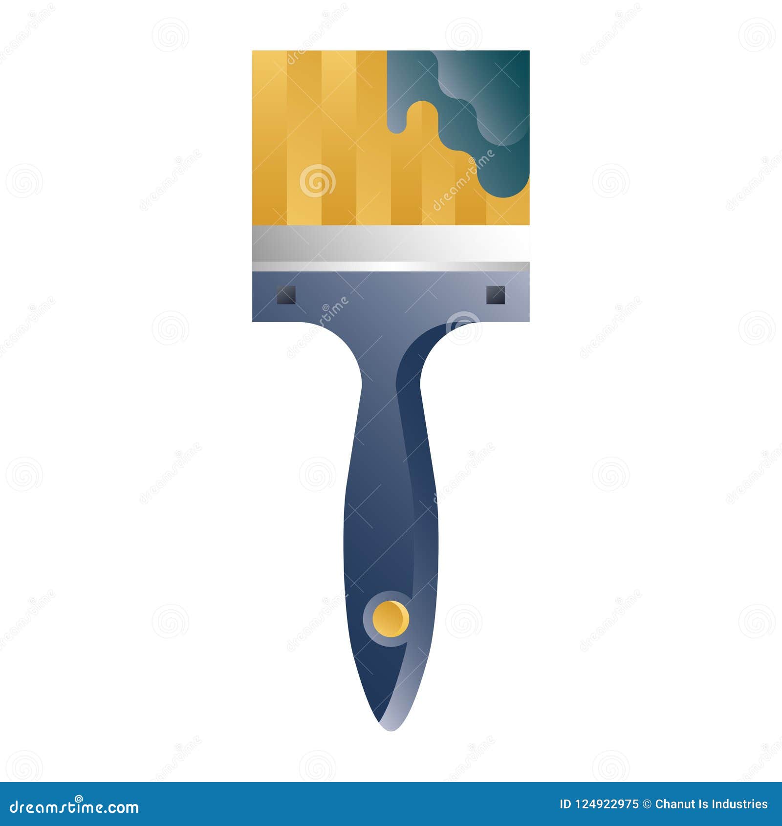 Paintbrush Gradient Illustration Stock Vector - Illustration of paint ...