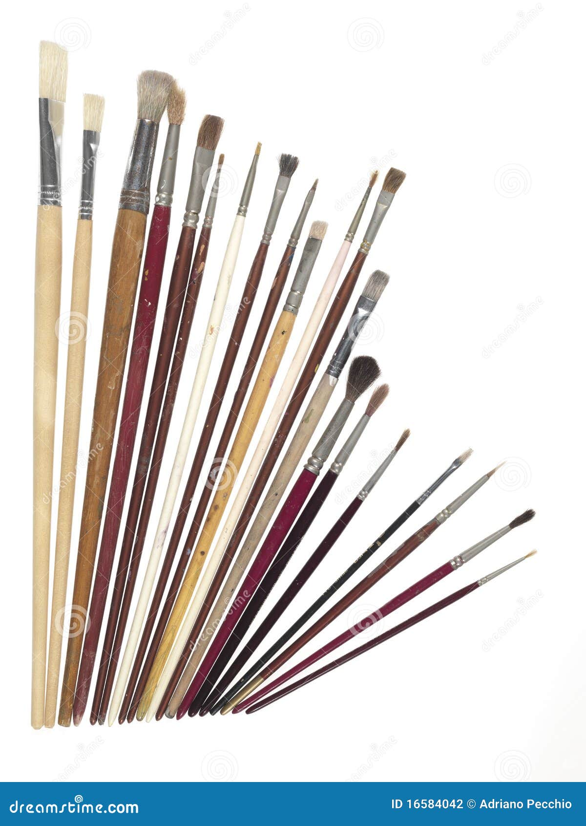 Paintbrushes stock photo. Image of five, painted, concept - 16584042