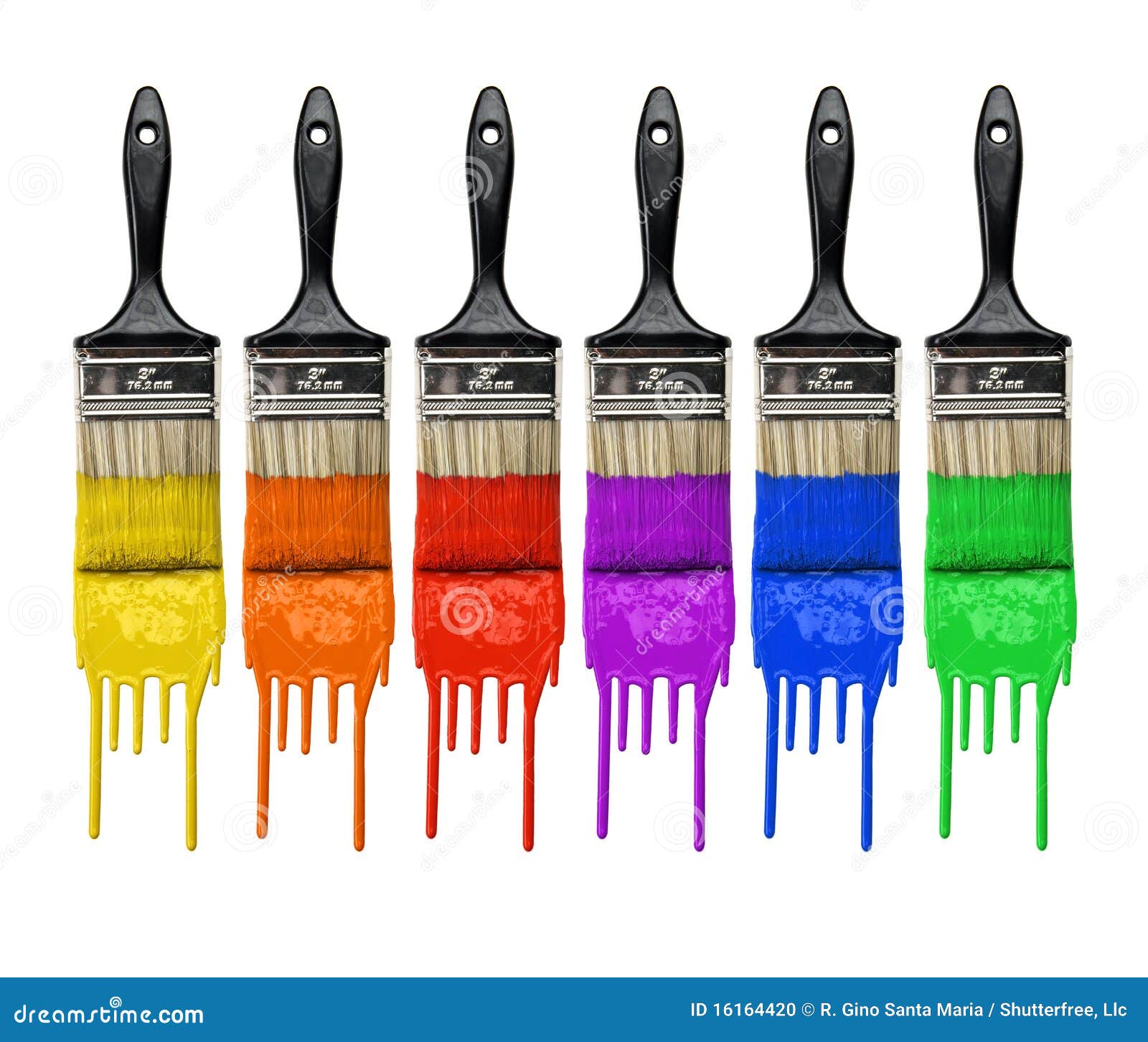 Paintbrushes with Paint stock photo. Image of painting - 16164420