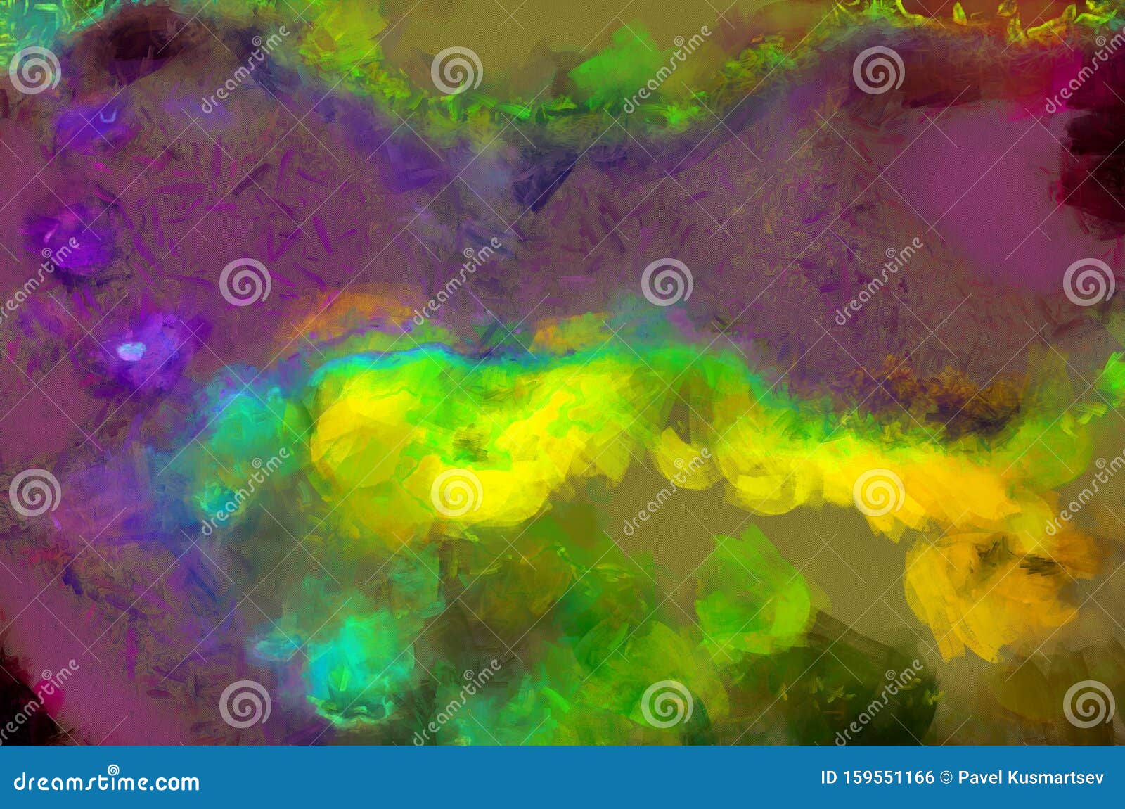 A Mystical Light. Art Illustration Stock Photo - Image of full ...