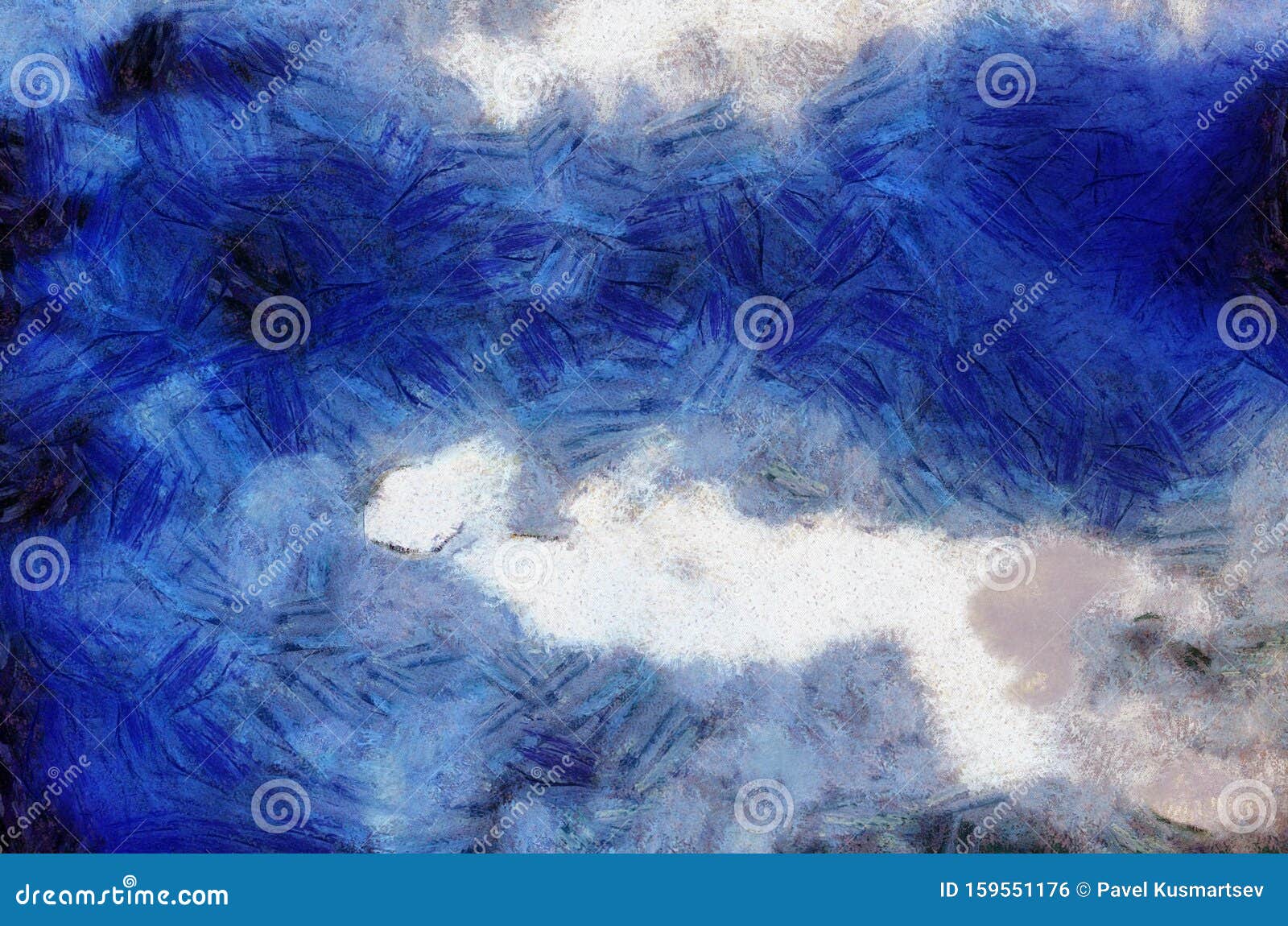A Mystical Light. Art Illustration Stock Photo - Image of moonlight ...