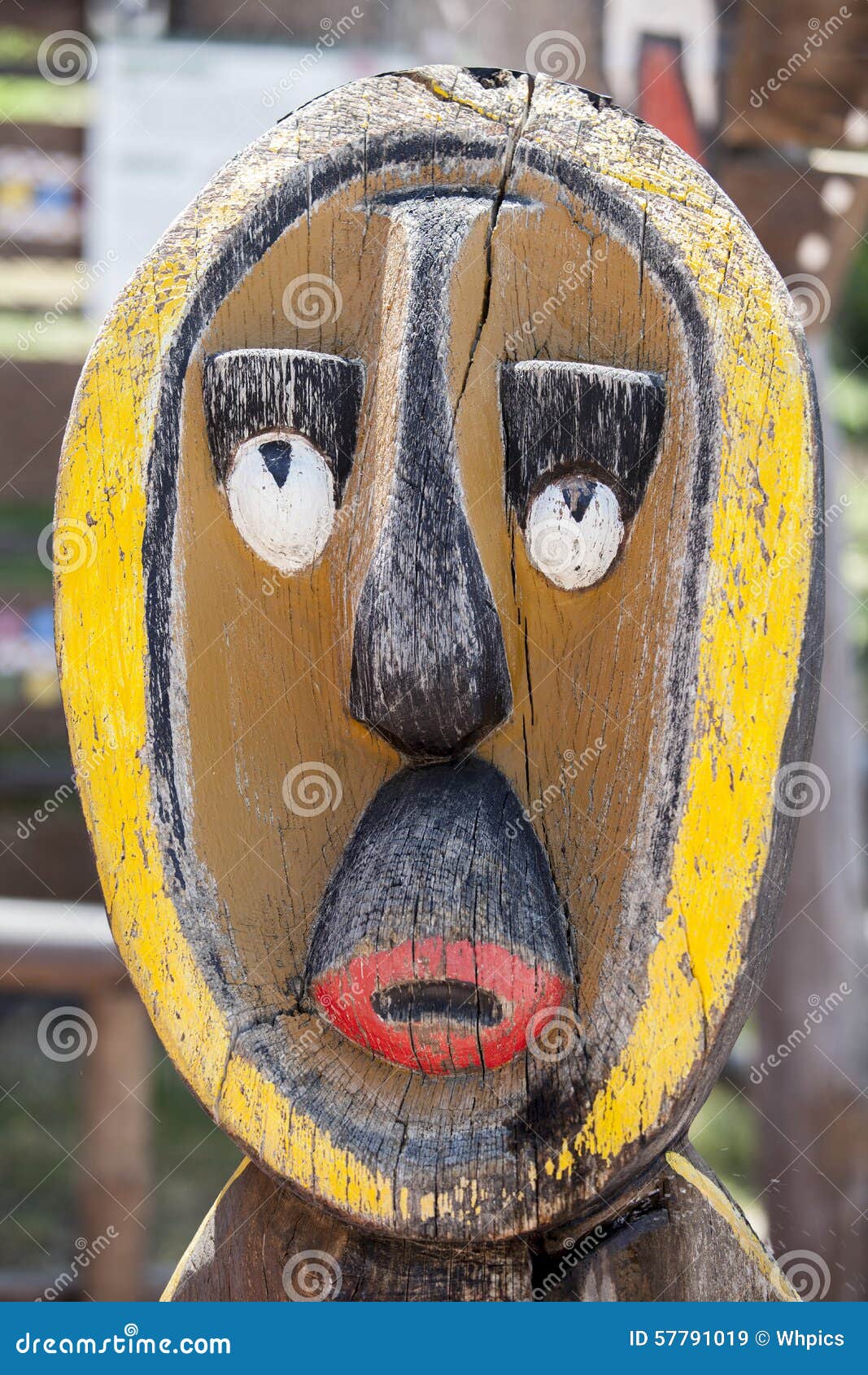 Painted african mask stock image. Image of tribal, artifact - 57791019
