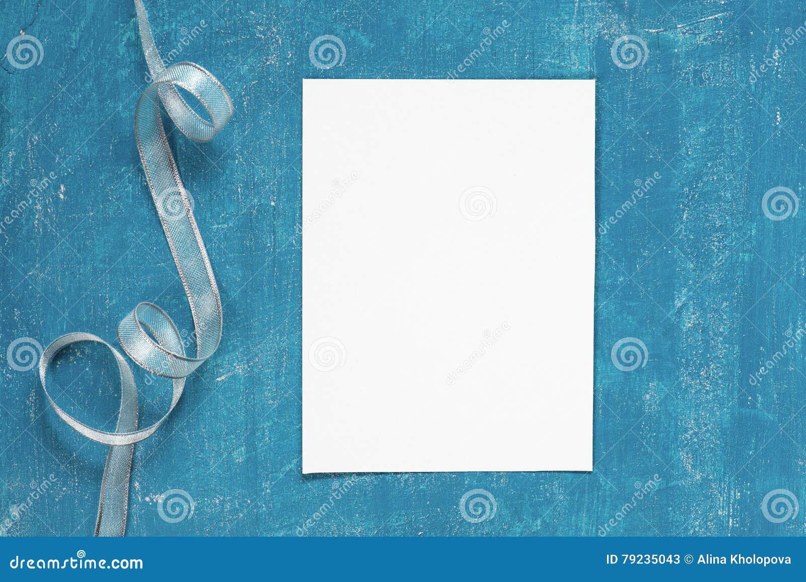 Painted Aged Blue Background With Ribbon Royalty-Free Stock Image ...