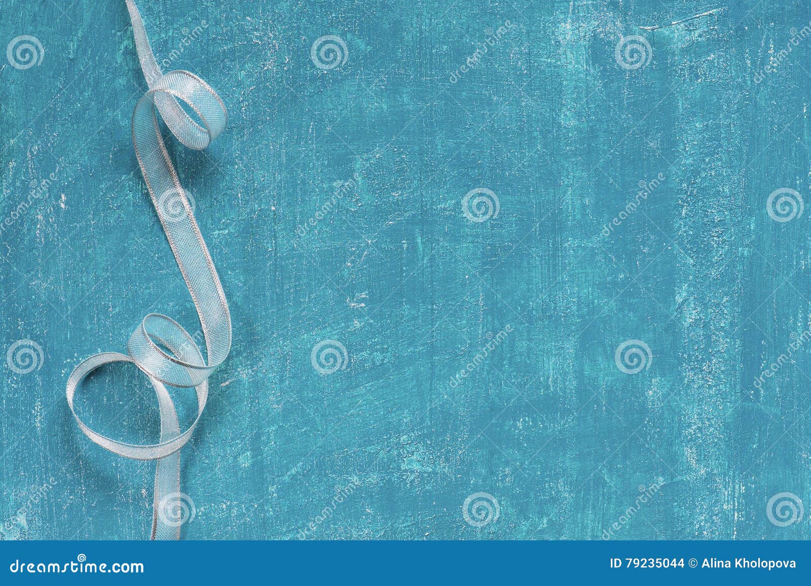 Painted Aged Blue Background with Ribbon Stock Photo - Image of bright ...