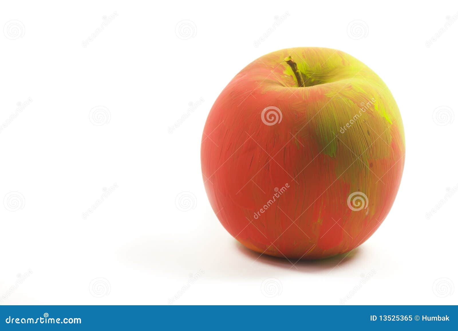 Painted apple stock image. Image of fruit, brushstroke - 13525365