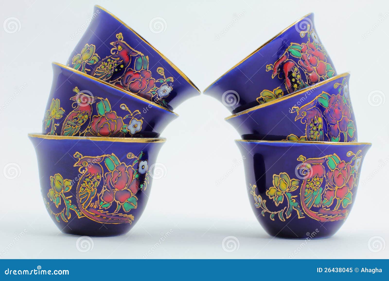 Painted Arabic Coffee Cups stock image. Image of traditional - 26438045