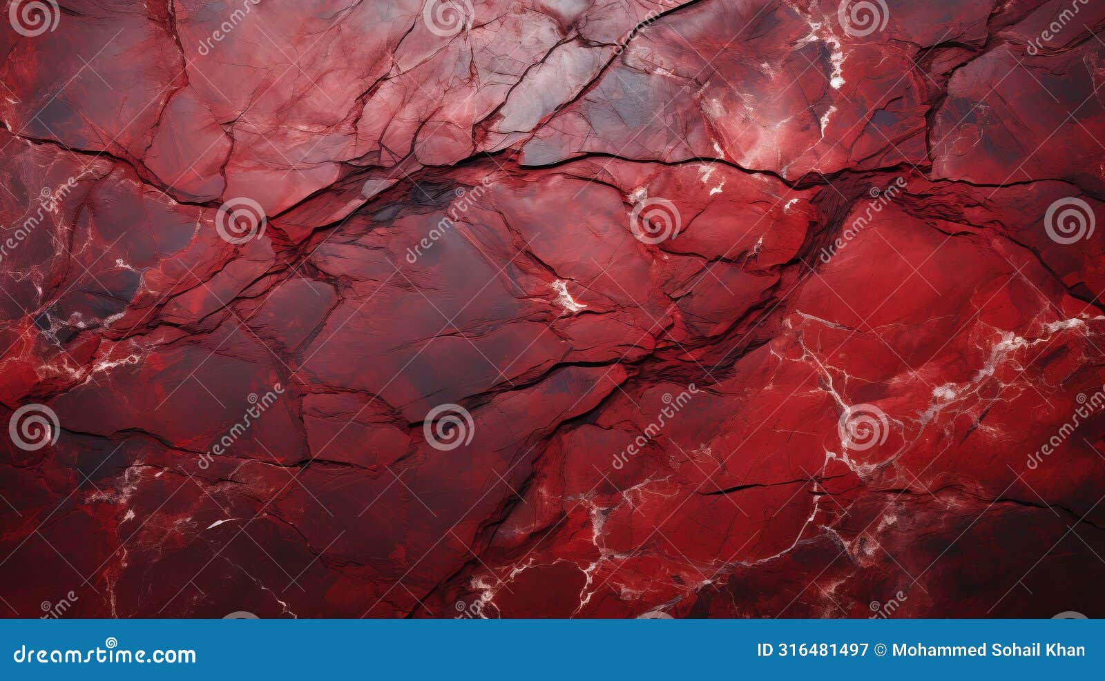 Painted Beautiful Dark Red Colors with Marbled Stone Texture Background ...