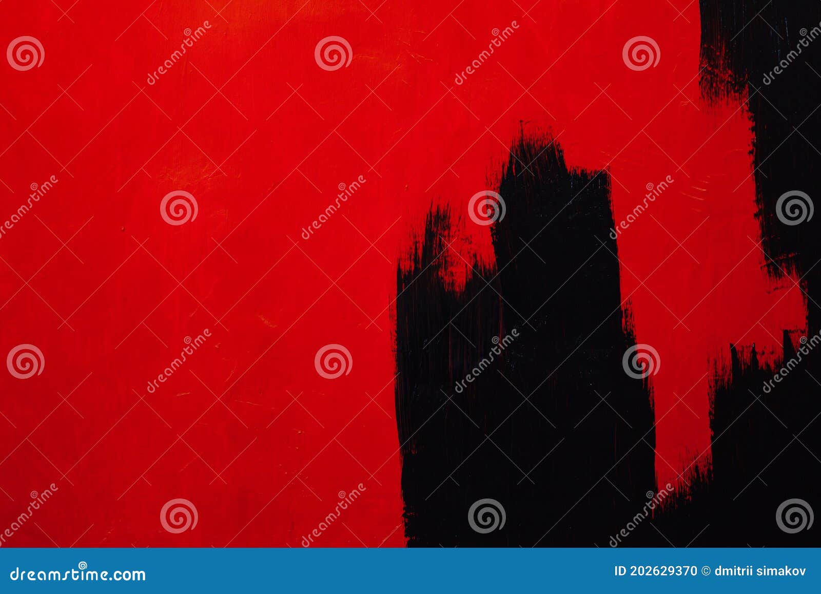 Painted Black Red-painted Wall of Structure Texture Background Stock ...