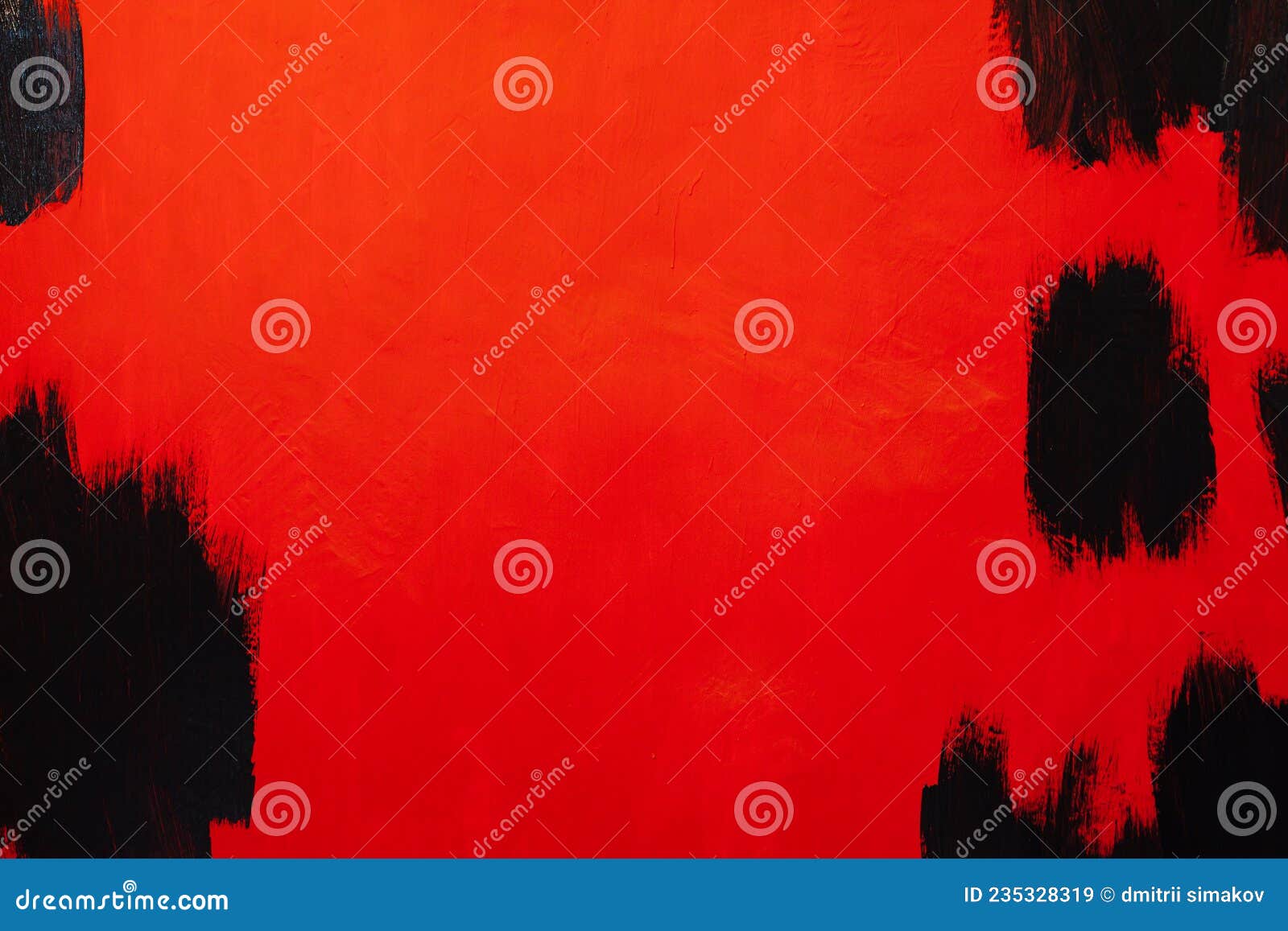 Painted Black Red Wall Structure Texture Background Stock Image - Image ...