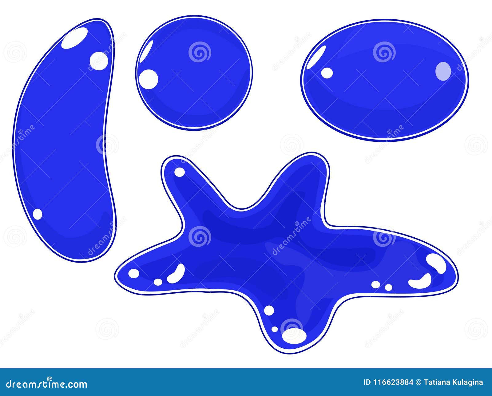 Blue drops stock vector. Illustration of backdrop, flow - 116623884