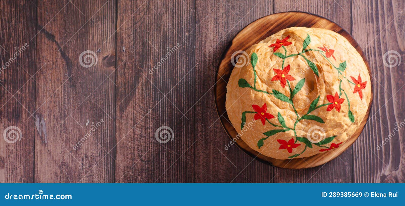 Painted Bread Combining Hobby with Creativity on the Table Top View Web ...