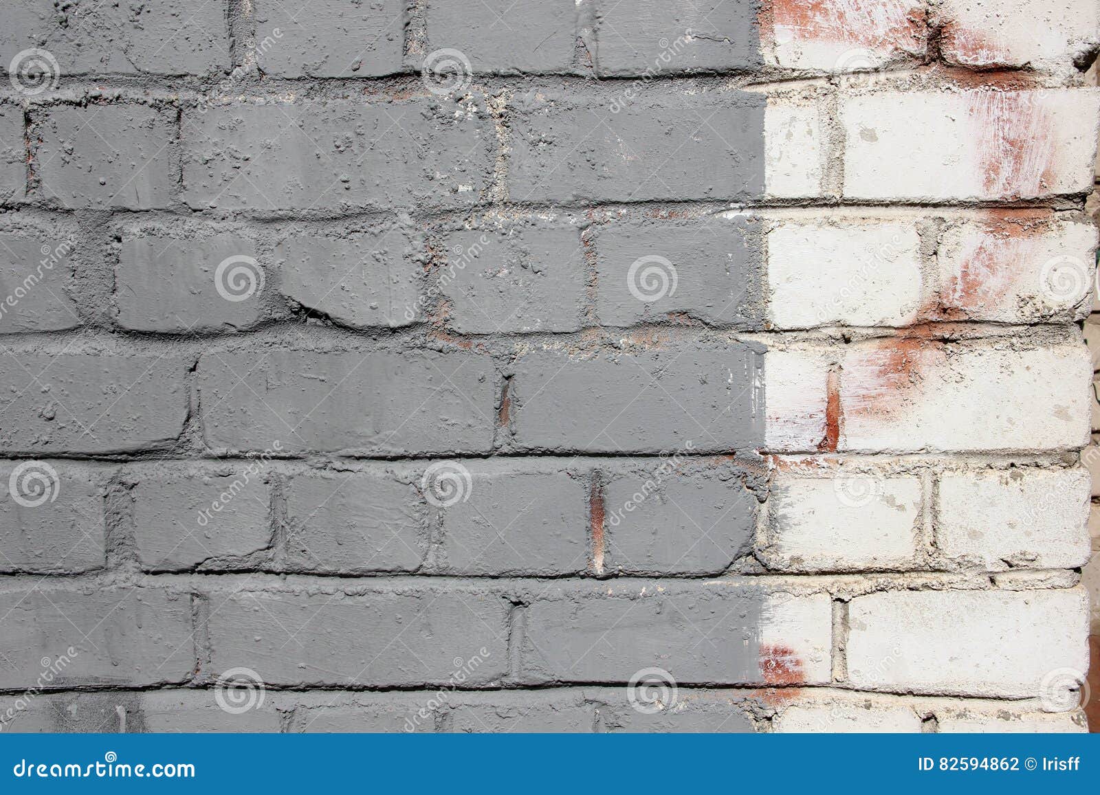 Painted Brick Wall Background Stock Photo - Image of painted, abstract ...