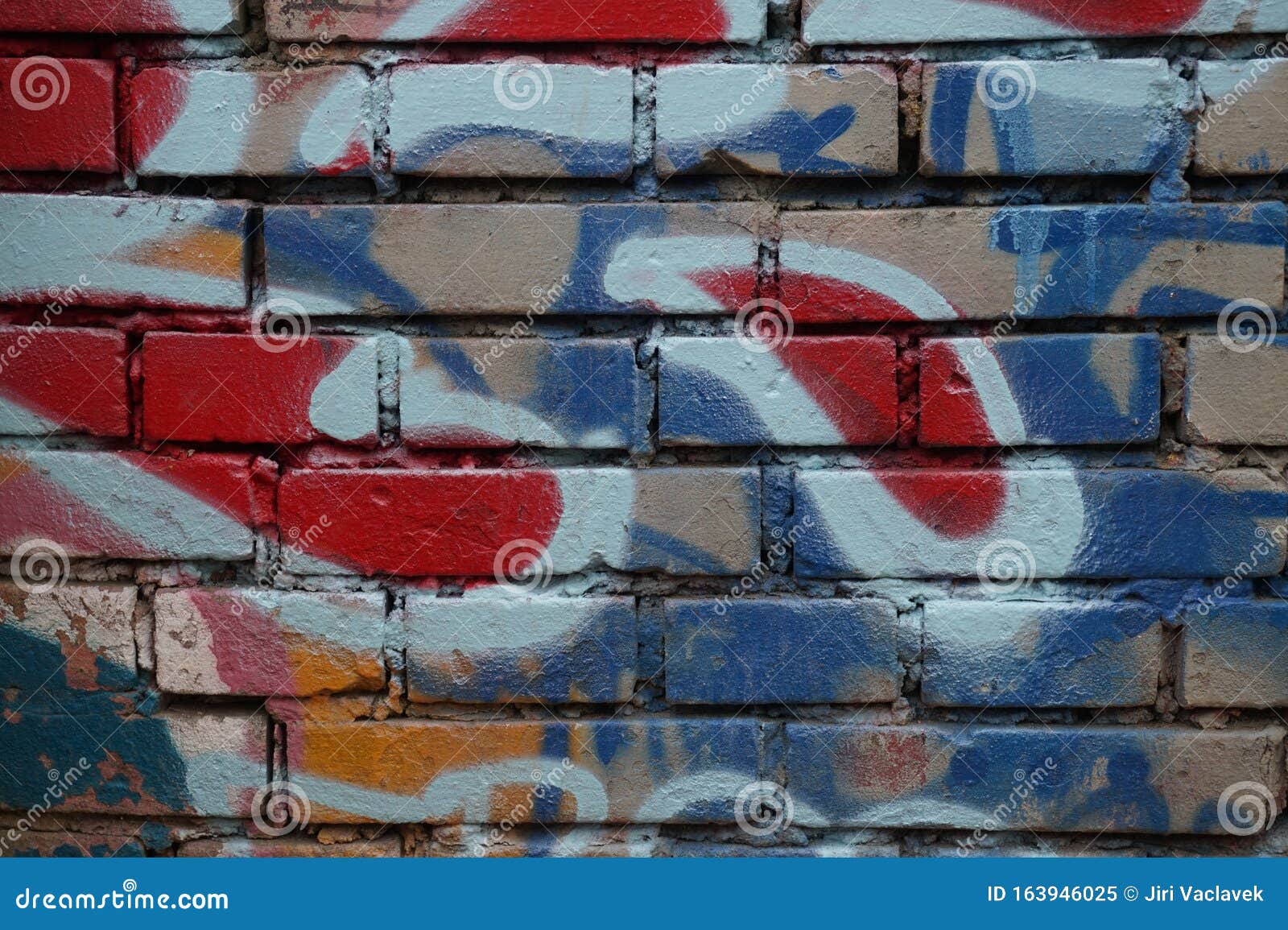 Painted brick wall texture stock image. Image of wall - 163946025