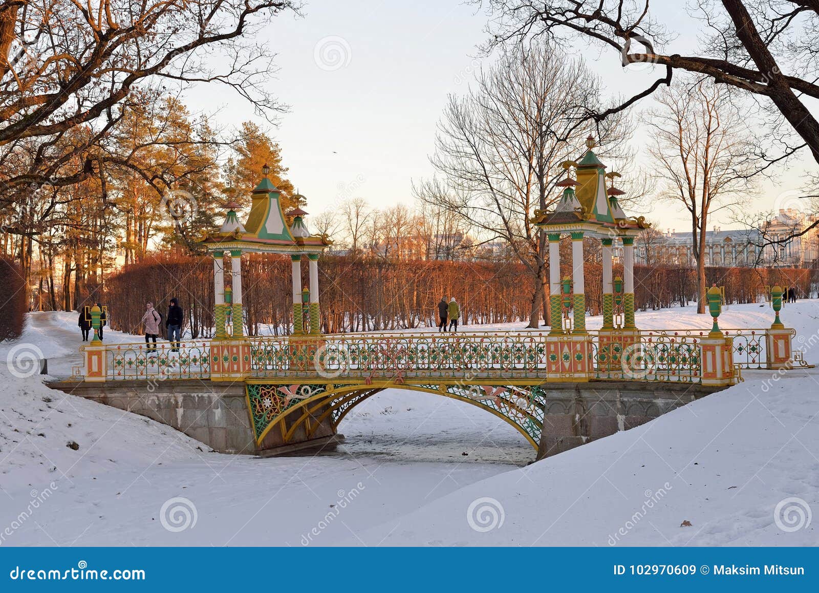 Painted the Bridge with Turrets through the Bypass Channel in Th ...
