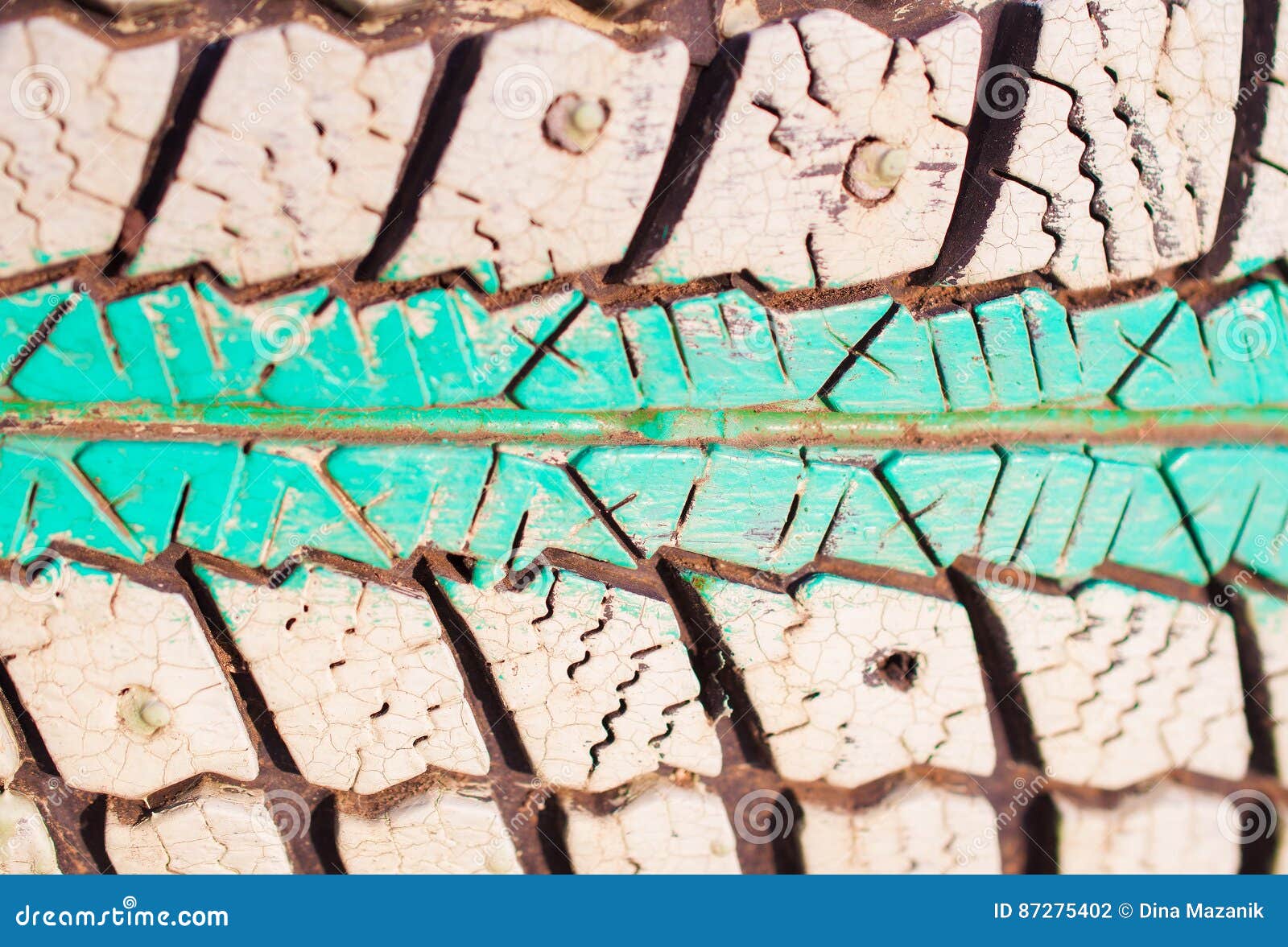 Painted Car Tire Close-up Texture Background Stock Photo - Image of ...