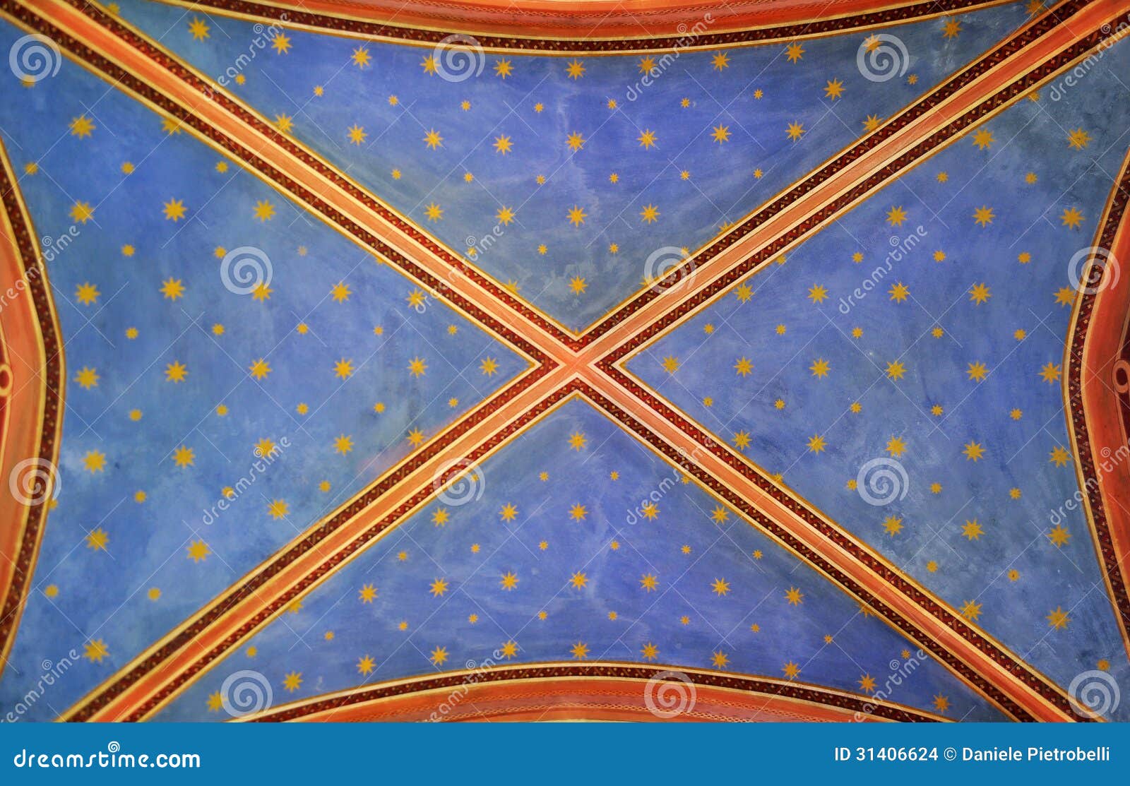Painted ceiling stock photo. Image of decorated, religious - 31406624