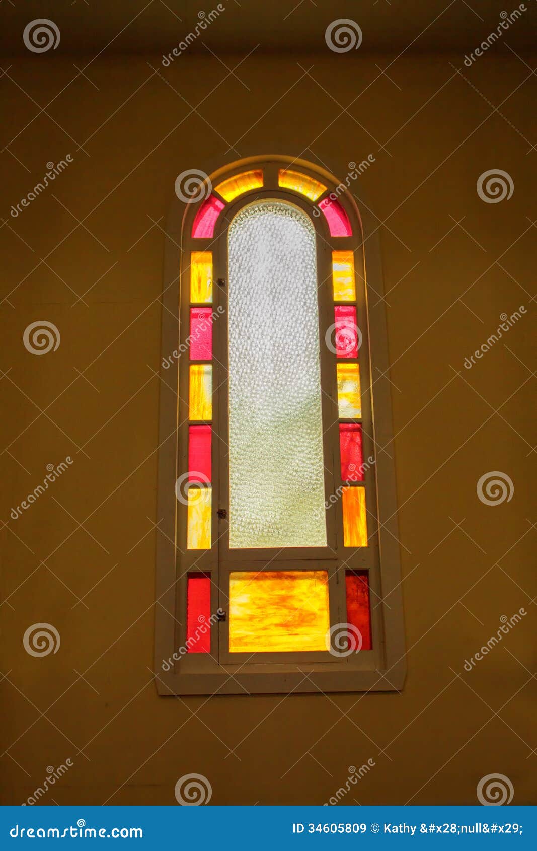 Painted church window stock image. Image of religion - 34605809