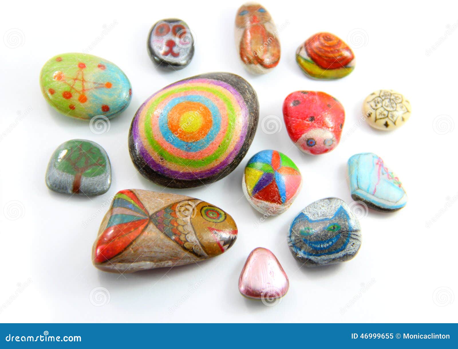 Painted cobblestone stock image. Image of unpolished - 46999655