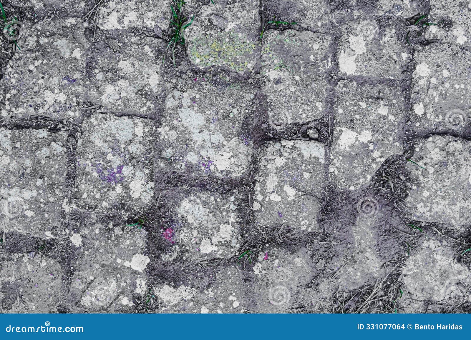 Painted Cobblestone Texture with Splashes Stock Photo - Image of bricks ...