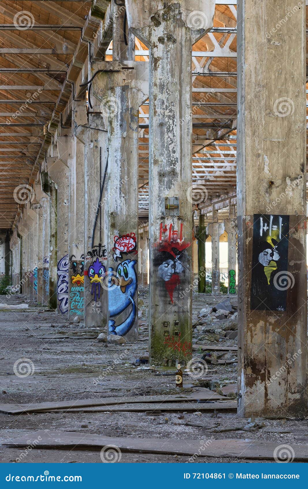 Painted columns stock image. Image of reuse, painted - 72104861