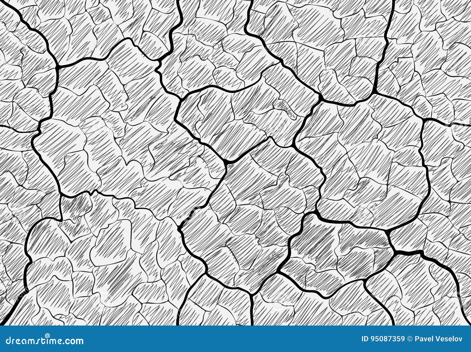 Painted Cracks Seamless Pattern Stock Vector - Illustration of ...