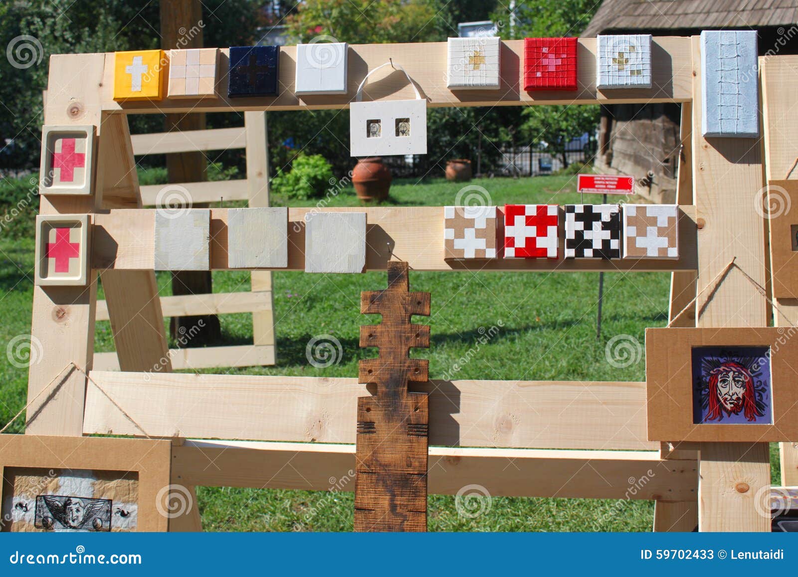 Painted crosses stock image. Image of decoration, design - 59702433