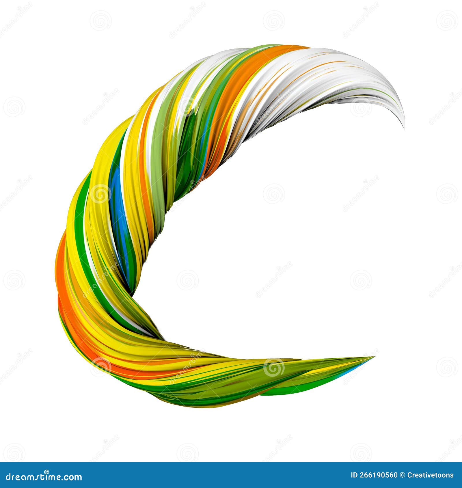 Painted 3d Letters, Acrylic Letter B. Green and Yellow Letter Stock ...