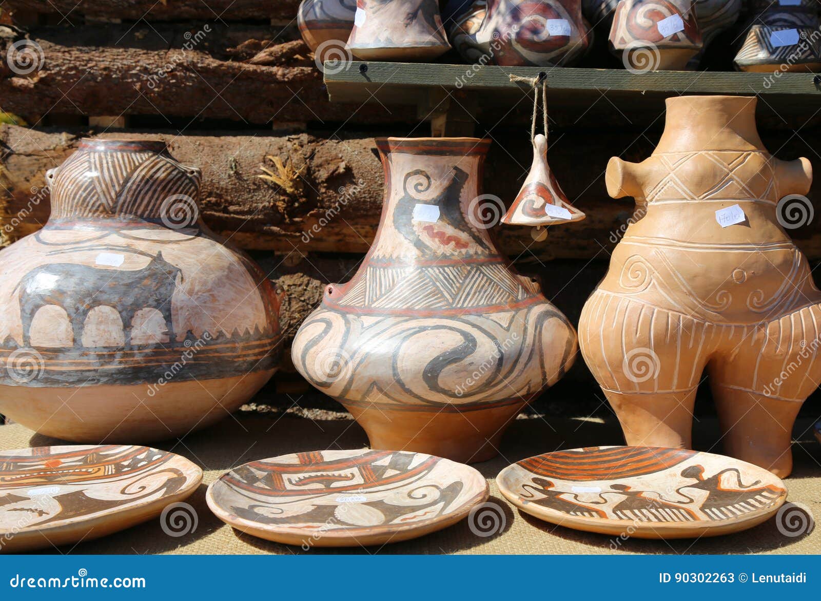 Painted Decorative Ceramics Stock Image - Image of stylized, decorative ...